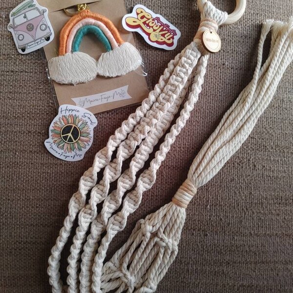 Boo-lala Wall Hanging Spooky Season Halloween Decor Macrame Ghost Boho ...