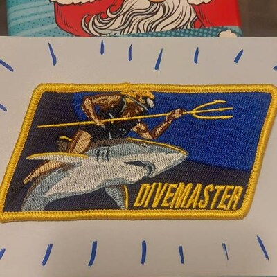 Night Diver Patch for Scuba Adventurers Travel Patches for Scuba Divers ...