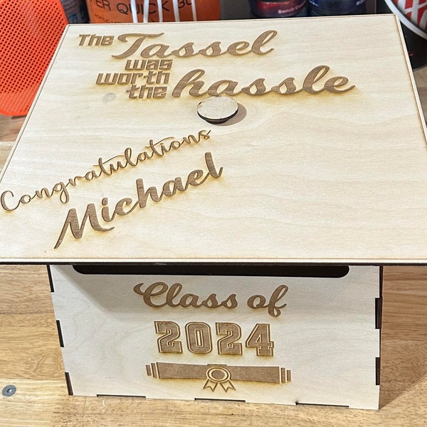 Graduation Cap Gift Box, SVG, Laser Cutting File - Etsy