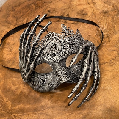 Gothic Blind Masquerade Mask Skeleton Mask Halloween Mask - Etsy