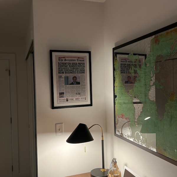 The Office Scranton Times Newspaper Headline Poster Dunder Mifflin - Etsy