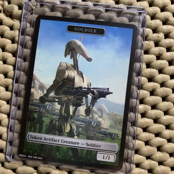 Mtg Zeppelin 5/5 Double Sided Token Alternative Art - EDH, Commander ...