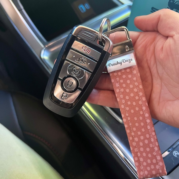 Floral Keychain Wristlets, Neutral Key Fobs, Wristlet for Keys, Key ...