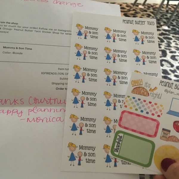 Mommy & Son Time Planner Stickers - Family Planner Stickers - Mom ...