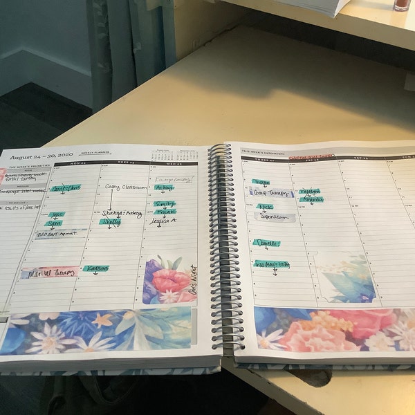 Hand-drawn CHERRY BLOSSOM Mood Tracker Printable Page Bulletjournal ...