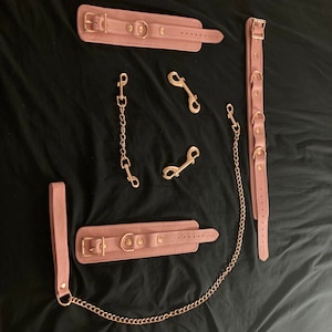 Rose Pink PU Leather Strap On Harness Strap On for Lesbians | Etsy