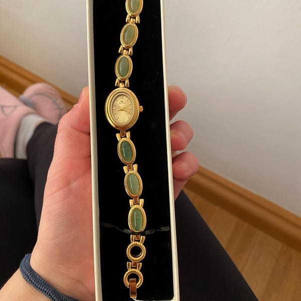 Vintage Women Watch, Gold Watch, Gemstone Watch, Dainty Watch, Vintage Watch, Dainty Gold Watch ...