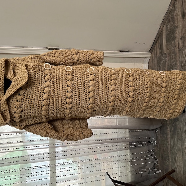 Snuggly Sofa Sweater, Crochet Pattern, English USA and Dutch - Etsy