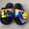 Personalized CHEER Slides POMS Custom Slides CHEERLEADING Sandals ...