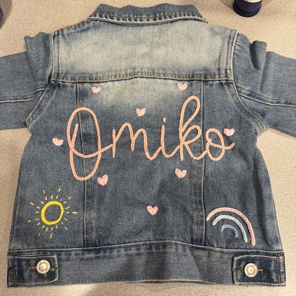 Adorable Custom Denim Jacket: Personalized Baby & Toddler Jean Jacket ...