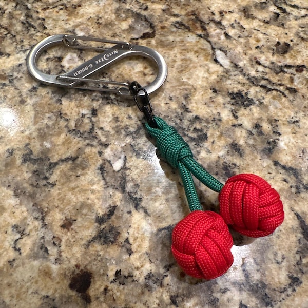 Monkey Fist Zipper Pull Paracord Mini Knot Custom Handmade Tab Pull for ...