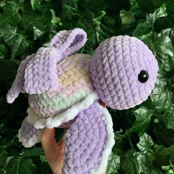 Bow and Heart Turtle Crochet Pattern Valentines Day 2-in-1 Pattern PDF ...