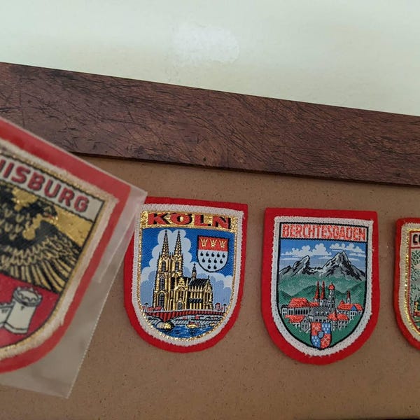 Vintage Patch Holland NETHERLANDS Dutch Windmill Tulips Sew on Applique ...