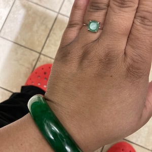 Natural Jade Ring, Genuine Jade Ring, Raw Jade Ring, Green Jade Ring ...