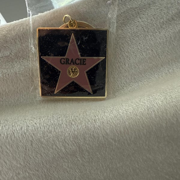 Personalized Hollywood Star Keychain | Walk of Fame Name Keyring ...