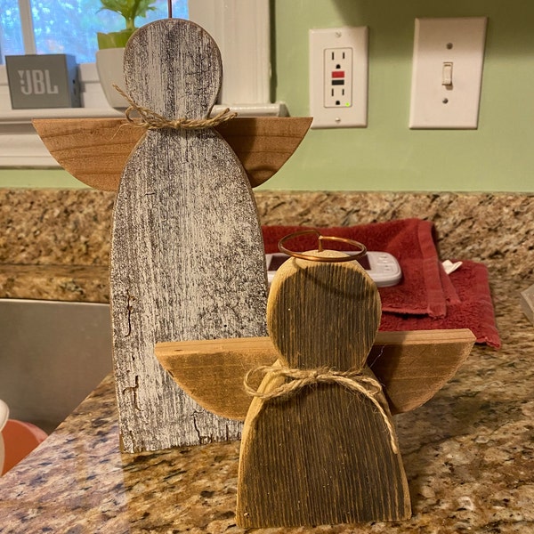 Rustic Barnwood Angel - Etsy
