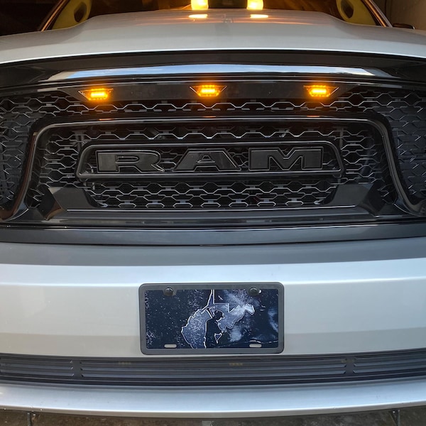 Florida Custom License Plate Custom Car Tag Blue and Black Distressed ...