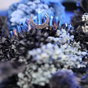 Luna RAVEN-MOONPHASE Print. Raven. Crow. Moon Phase. Moon. Crescentmoon ...