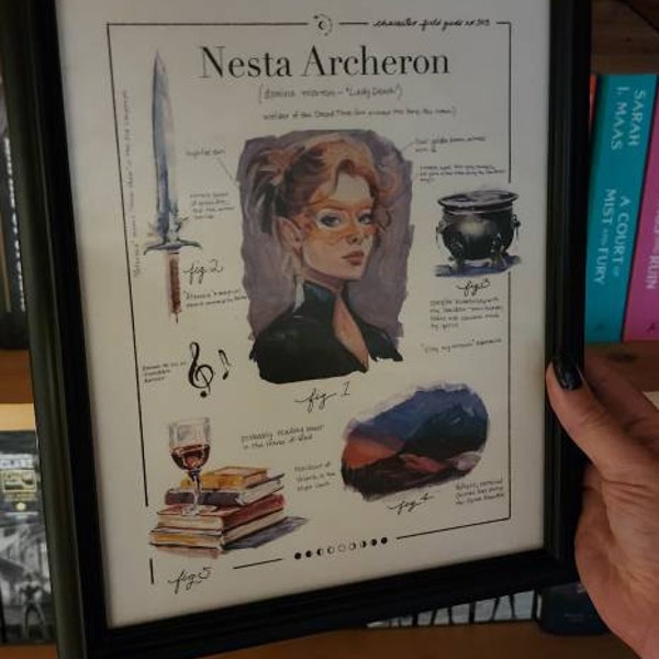 Hand-painted Nesta Art Print - Officially Licensed ACOTAR Fan Art ...
