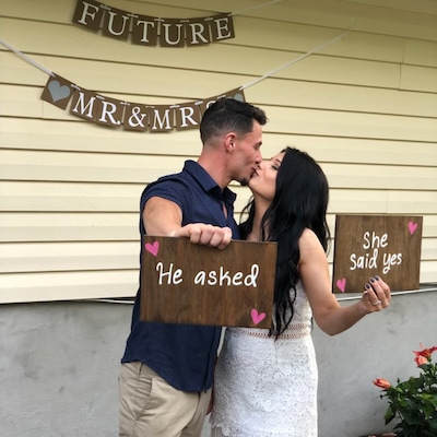 Engagement Props, Engagment Banner, Couples Signs, Photo Prop Signs ...