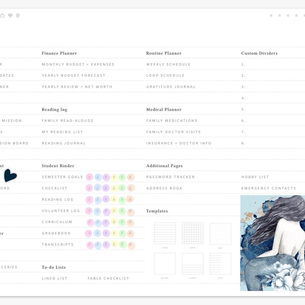 Digital Homeschool Planner Goodnotes Ipad, Undated Weekly Lesson ...