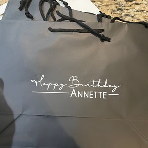 Personalized Birthday Gift Bag Happy Birthday Bag - Etsy