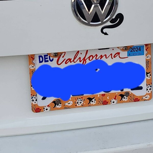 Silly Goose Pink License Plate Frame, Funny & Cute Car Accessories for ...