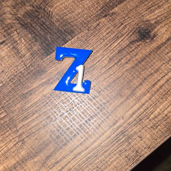 Z Line Number Pin - Etsy