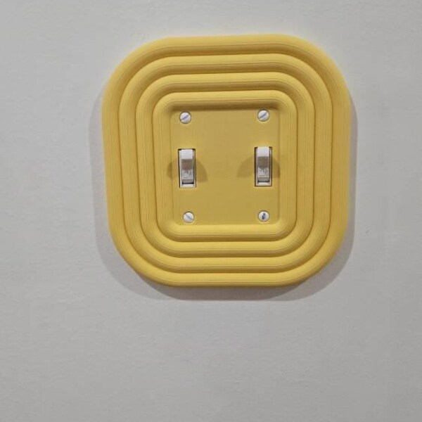 Mid-century Modern Oval Light Switch Cover Plate | Fits Toggle Switches ...