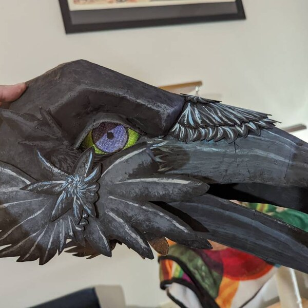 Bird of Prey/raptor Low Poly Mask Pattern for Cardboard or EVA Foam ...