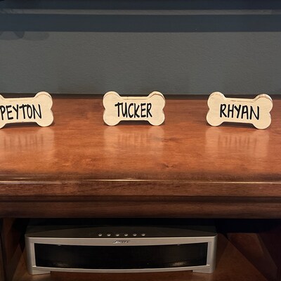 PERSONALIZED DOG BONE Signs Dog Gifts Wood Dog Bone Custom Dog Bone ...