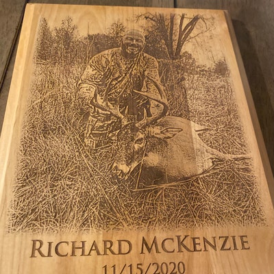 Personalized Laser Engraved Hunting Photo Onto Plaque hunting Pictures ...