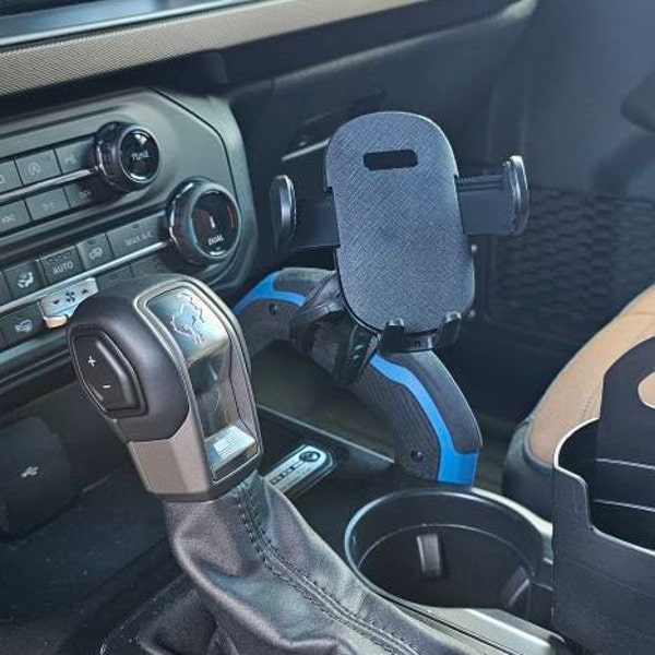 Custom Made Ford Bronco Phone Mount Center Console Holder for 2021-2025 ...