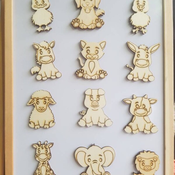 Animal Digital Stamps, Animal SVG, Animal Clip Art, Cute Animals ...