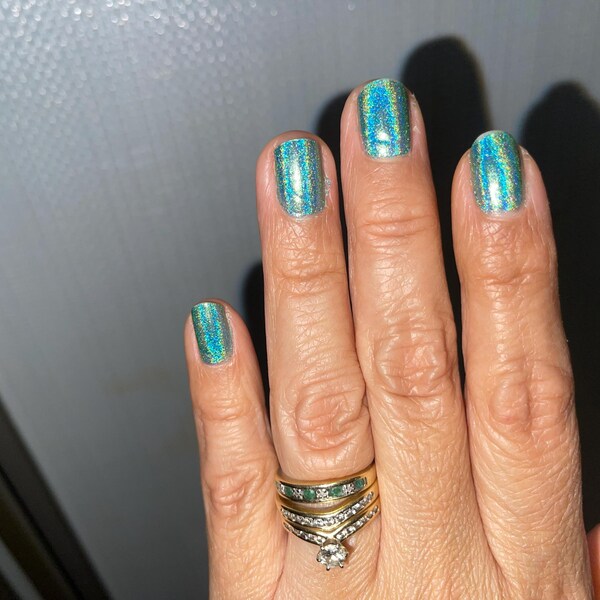 Moonstone - Blue, Purple, Pink Iridescent Topper Nail Polish - Etsy