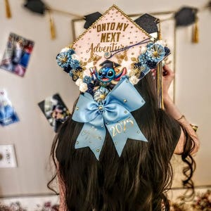 Handmade Kids Graduation Cap Topper: Floral & Pearl Design - Etsy