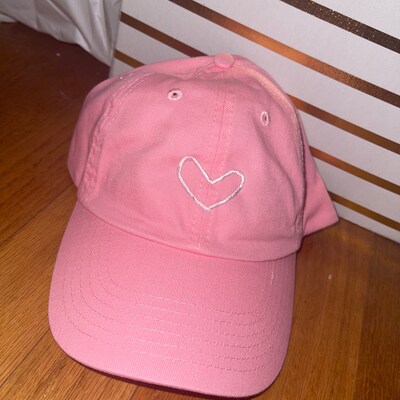 SIMPLE HEART Baseball Hat, Embroidered Dad Cap Love Romance Valentines ...