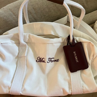 Duffel Bag Personalized Bride Gift, Wifey Weekender Bag, Personalized ...