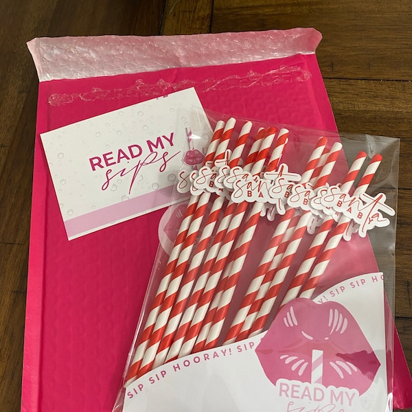 Bachelorette Party | Straw Toppers | Paper Straws | Straw Toppers ...