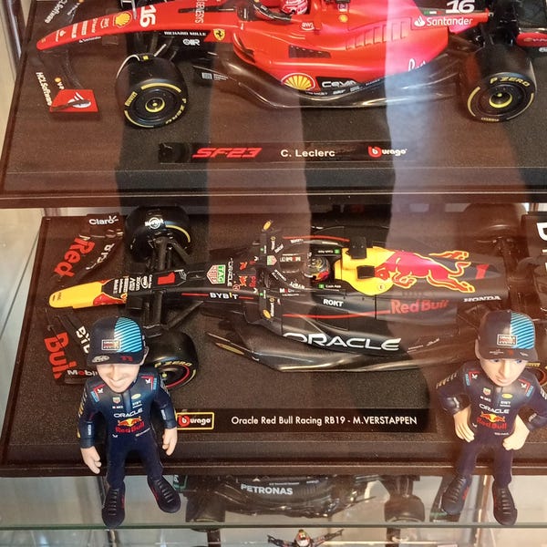 1:18 Scale Model, 3 Tier, Angled Desktop Display Stand Suits Formula 1 ...