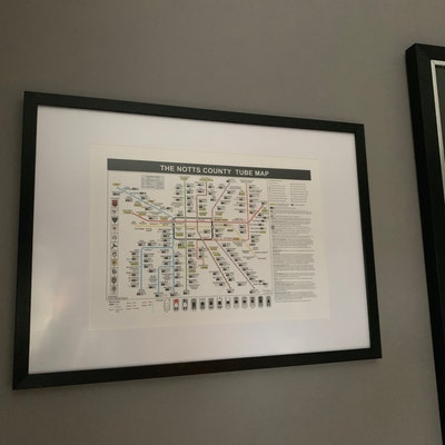 The Arsenal Tube Map - Etsy UK