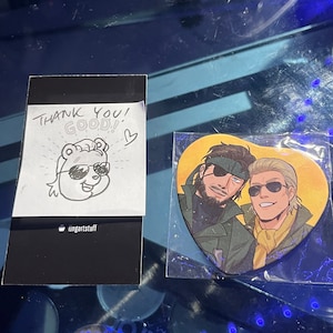 Metal Gear Solid Heart Buttons Snotacon / Bbkaz - Etsy