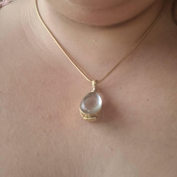 Personalized Lock of Hair Necklace Keepsake Memorial Hair Jewelry First ...