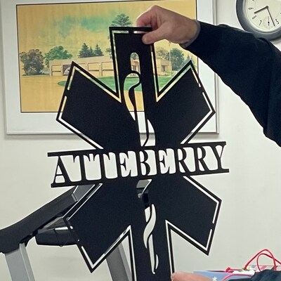 Custom Metal Sign for Paramedic, EMT Gift Ideas, Medical Field Home ...