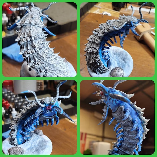 Dnd Centipede Remorhaz Unpainted Miniature - Etsy