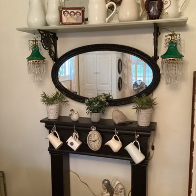 Vintage Ruby Red Lady Cupcake Glass Crystal Brass Swag Lamp Chandelier ...