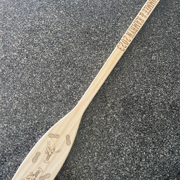 Personalized Crawfish Boil 3 Ft Cooking Paddle - A Unique Gift for the ...