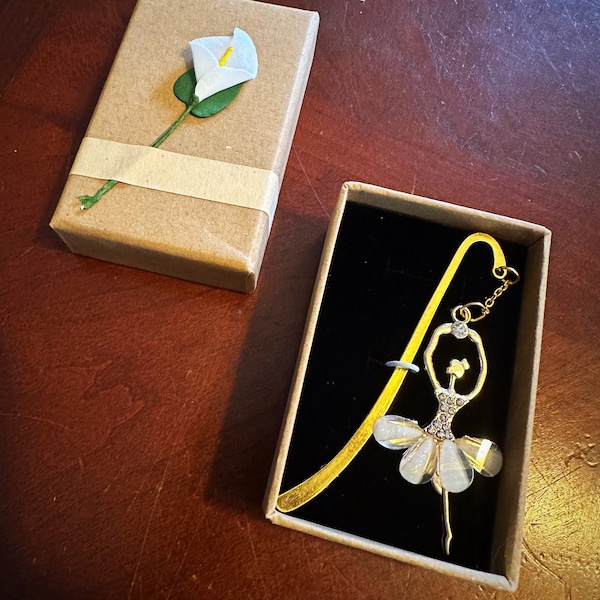 Metal Bookmarks | Delicate Chain With Gemmed Charms | Ballerina Dancer ...