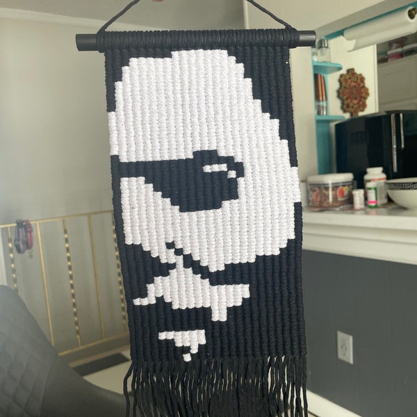 Horror Macrame Wall Hanging: Slasher Movie Decor - Etsy