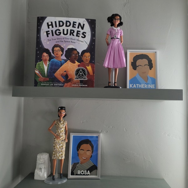 Katherine Johnson Feminist Icon Portrait- Hidden Figures, Wall Art ...